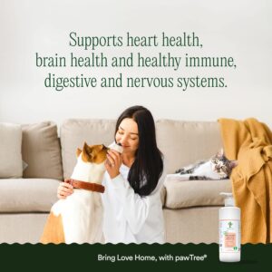 pawTree Salmon Oil-Dog and Cat Fish Oil Supplement-Ideal for excessive shedding control, seasonal allergies, itch relief, dry, irritated skin. With over 15 heart-healthy Omega-3 & Omega-6 Fatty Acids.