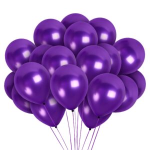 treasures gifted metallic purple balloons - dark purple balloons - purple latex balloons 12 inch - purple metallic balloons - lilac balloons - metallic purple balloons 36 pack