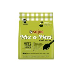 sojos mix-a-meal grain-free pre-mix dehydrated dog food, 8 lb