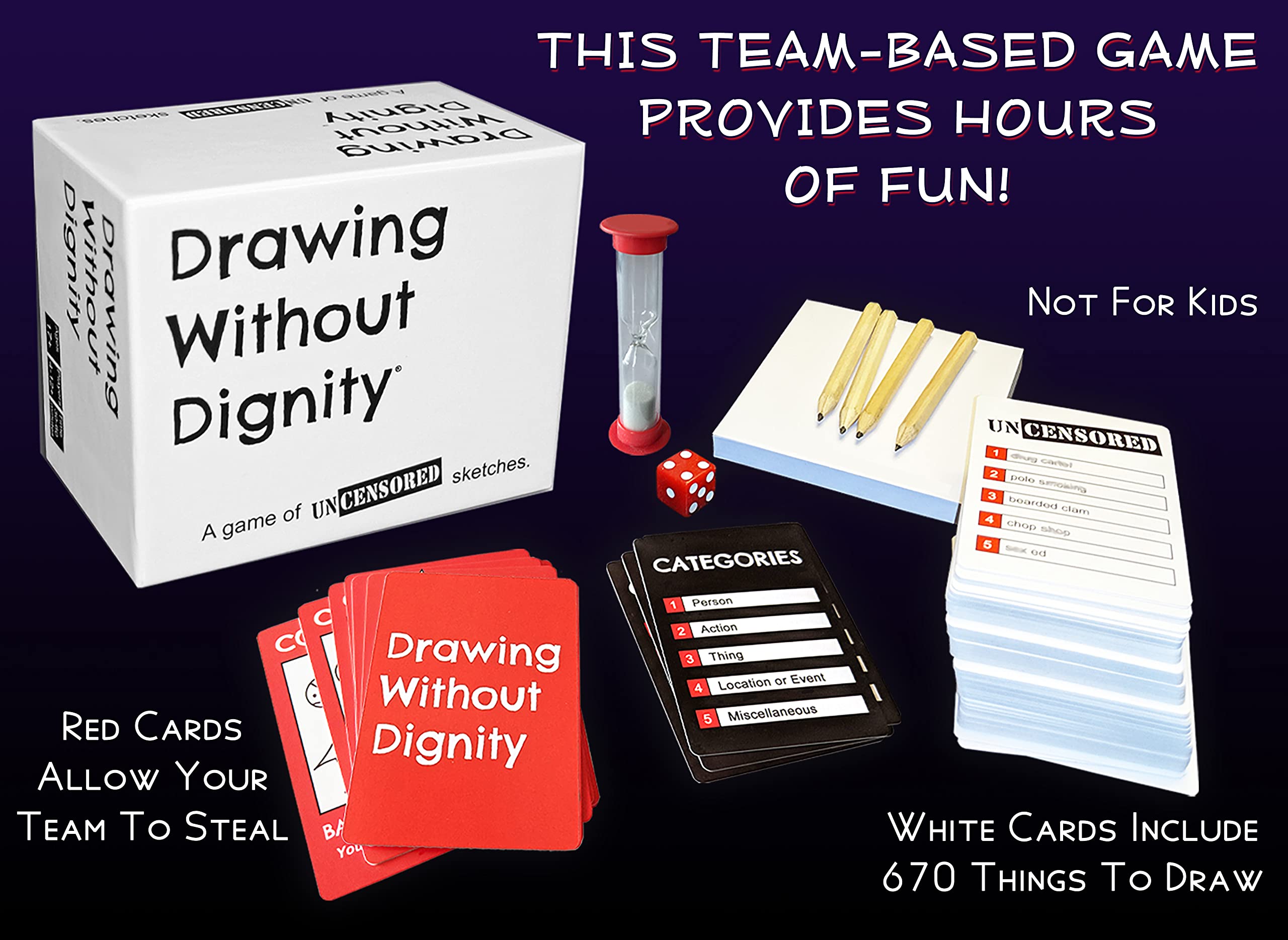 Drawing Without Dignity - A Twisted Funny Adult Version of The Classic Drawing Party Game