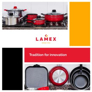 LAMEX | Griddle Pan for Stove Top | Kitchen Appliances - Indoor Grill | Vacation Essentials - Bbq Grill - Outdoor Grill | 4mm