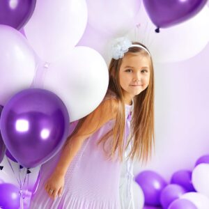 Treasures Gifted Metallic Purple Balloons - Dark Purple Balloons - Purple Latex Balloons 12 Inch - Purple Metallic Balloons - Lilac Balloons - Metallic Purple Balloons 36 Pack