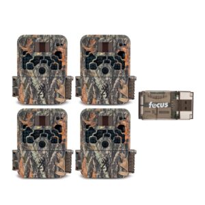 browning trail cameras strike force extreme 16 mp game cameras (4-pack) bundle with usb reader (5 items)