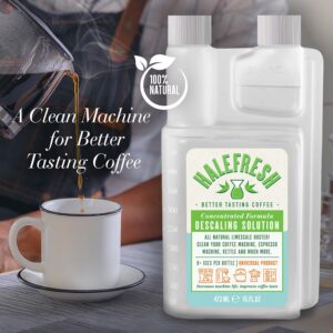 Descaling Solution Coffee Maker Cleaner - All Natural w/8+ Uses Per Bottle for Keurig, Saeco, Gaggia, Ninja and all Coffee and Espresso Maker