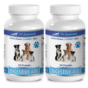 Dog Health - Advanced Formula - Digestive AID - PET PROBIOTICS - for Dogs - Beef Liver Tablets - 2 Bottle (120 Chewable Tablets)