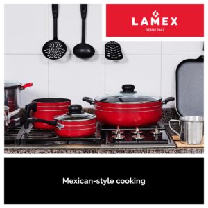 LAMEX | Griddle Pan for Stove Top | Kitchen Appliances - Indoor Grill | Vacation Essentials - Bbq Grill - Outdoor Grill | 4mm