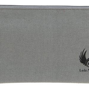 Leda Art Supply Leda Canvas Pencil Bag (9 x 5 inches) for Colored Pencils, Graphite and Charcoal Pencils, pens, Crayons and Other Drawing Materials