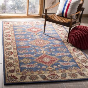 safavieh antiquity collection 8' x 10' blue/red at506m handmade traditional oriental premium wool area rug