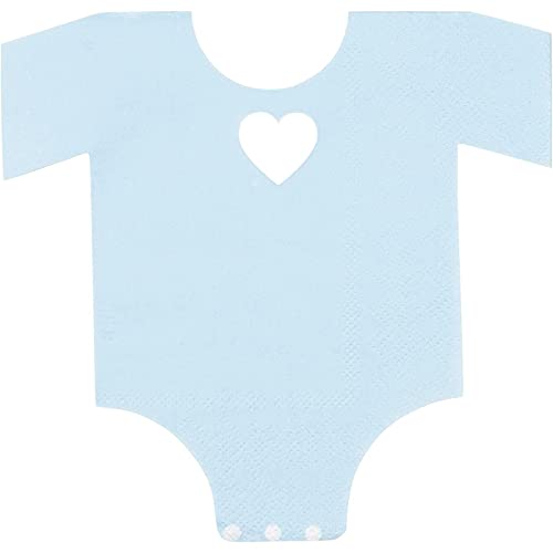 BLUE PANDA Baby Shower Pajama Theme Napkins (Blue, 50-Pack)