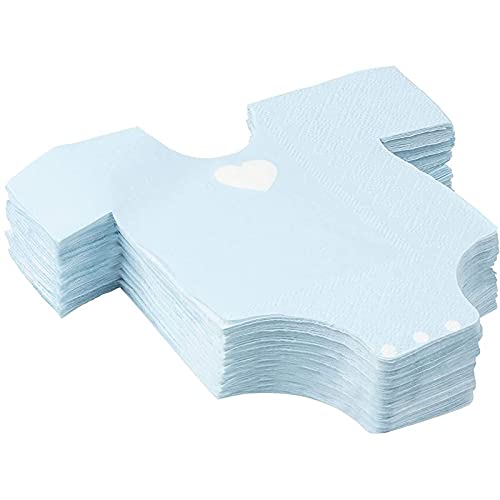 BLUE PANDA Baby Shower Pajama Theme Napkins (Blue, 50-Pack)