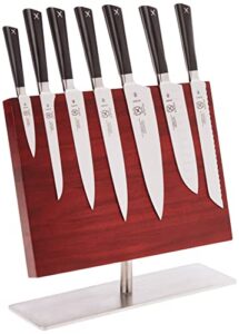 mercer culinary züm 8-piece magnetic board knife set, 14 1/8 x 10 1/4, stainless steel