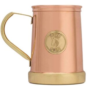 copper mules the finest handcrafted copper mug unique patented design - solid brass base and handle - holds 18oz