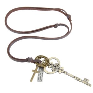 Gutapo 20 Extra Large Antique Bronze Finish Skeleton Keys Rustic Steampunk Key for Wedding Decoration Favor DIY Gift