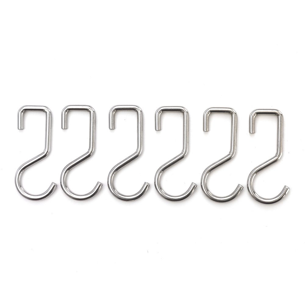 Mercer Culinary M30742 Stainless Steel Replacement S-Hooks, Set of 6