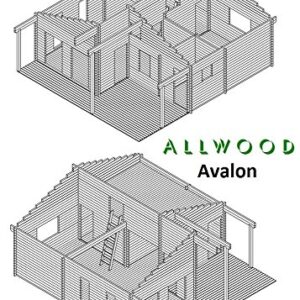 Allwood Avalon Cabin Kit | 540 SQF + Loft (Double Glass Windows and Doors)