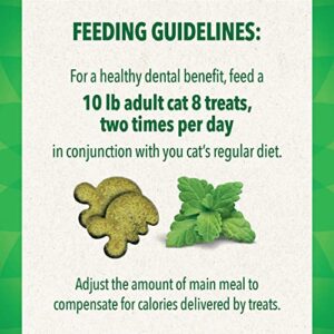 FELINE GREENIES Natural Dental Care Cat Treats Catnip Flavor, 21 oz. Tub