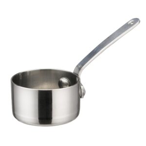 winco mini sauce pan, silver