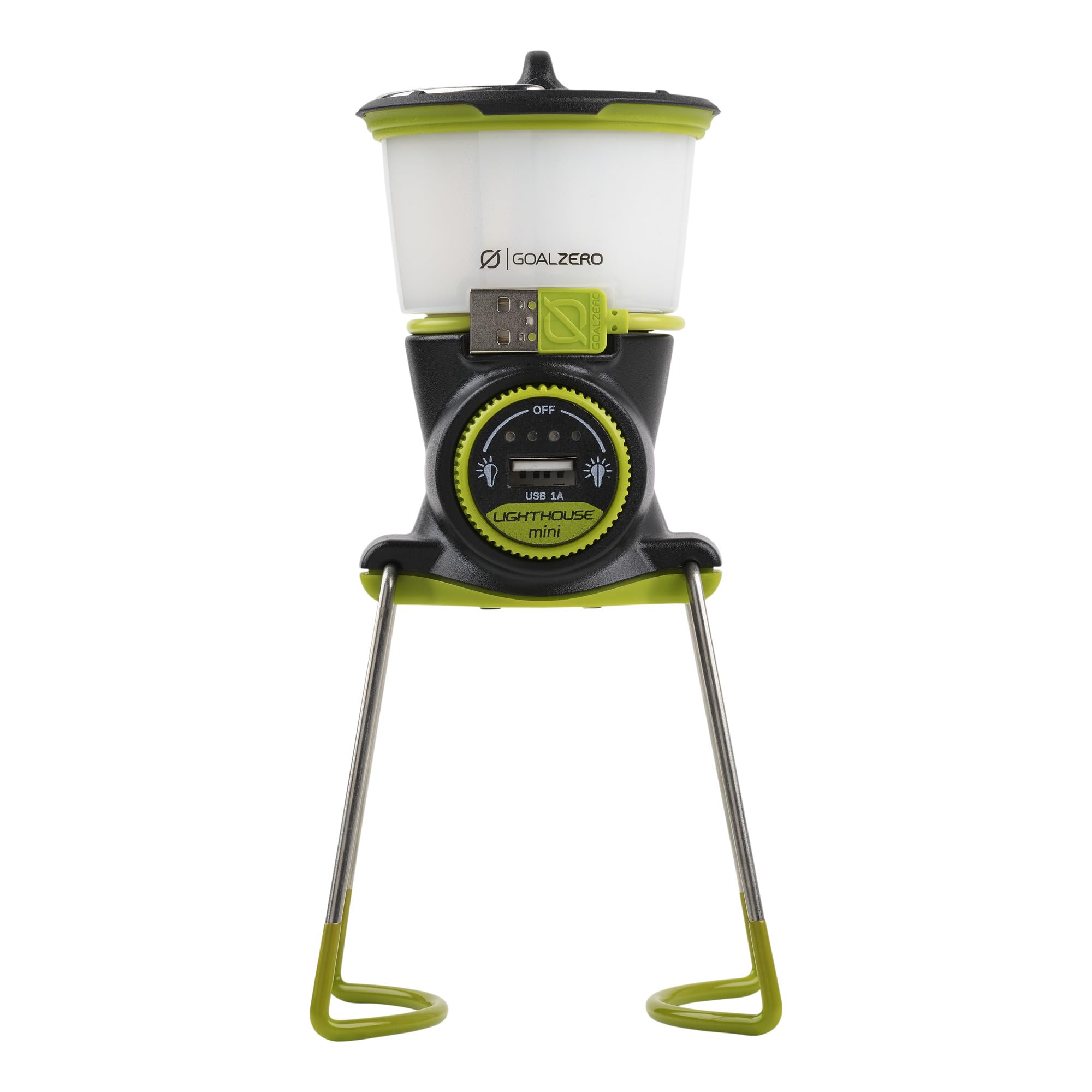 Goal Zero Lighthouse Mini Core Lantern, Small Solar-Powered and USB Lantern for Camping and Emergency Use