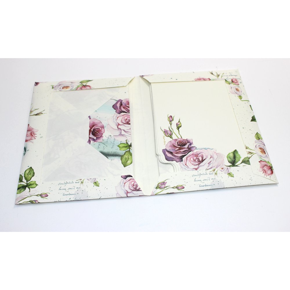 Floral Portfolio with Large Cards