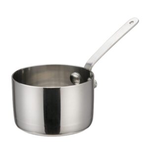 winco mini sauce pan, silver