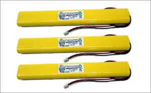 3pc lithonia bbat0043a,unitech bbat0043a,lithonia elb-b003.elb-004 replacement battery emergency light 9.6v 1.1ah nicd