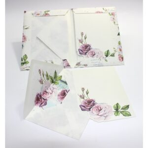 floral portfolio with large cards