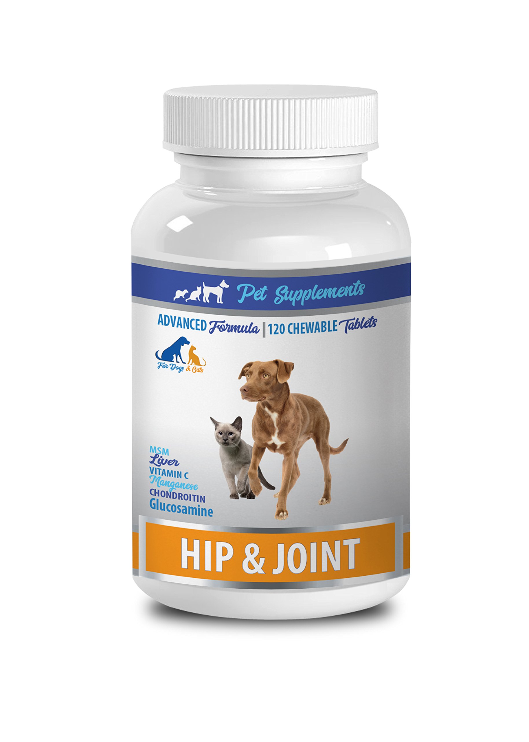 Pet Supplements Hip and Joint for Dogs Soft Chews - Hip and Joint - Health and Support - for Dogs and Cats - Dog glucosamine sulfate - 1 Bottle (120 Chews)