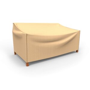 budge sedona patio loveseat cover, tan, large