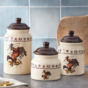 black forest decor bronco & brands canister set