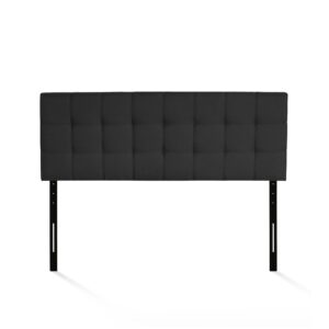 FURINNO Roanne Tufted Headboard, Queen, Black