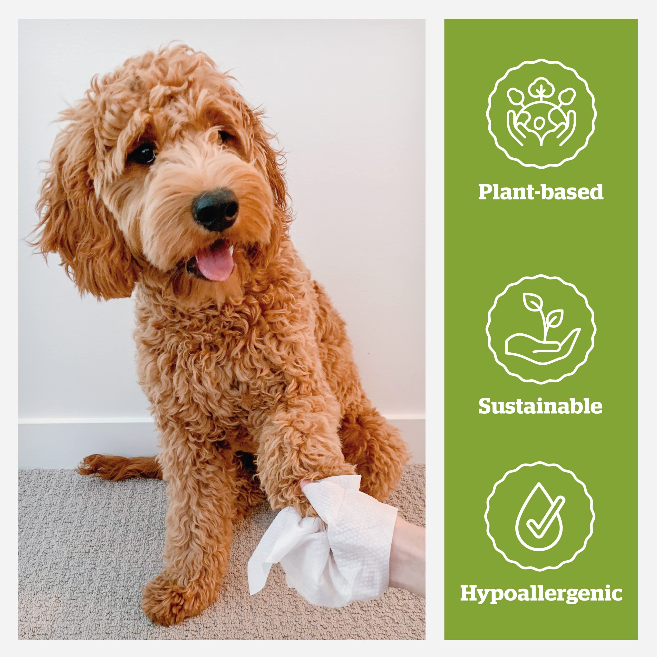 Pogi's Dog Grooming Wipes Travel Packs - 240 Dog Wipes for Cleaning and Deodorizing - Hypoallergenic Pet Wipes for Dogs, Puppy Wipes - Quick Bath Dog Wipes for Paws, Butt, & Body - Fragrance Free