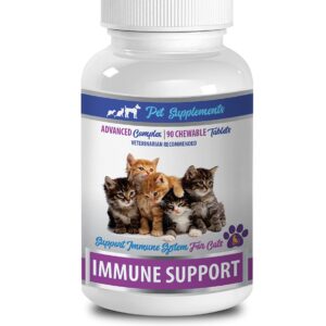 PET SUPPLEMENTS cat Immune System - Immune Support - for Cats - Vet Recommended - CHEWABLE - Selenium for Cats - 1 Bottle (90 Chews)