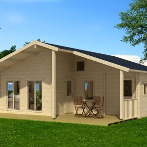 Allwood Avalon Cabin Kit | 540 SQF + Loft (Double Glass Windows and Doors)