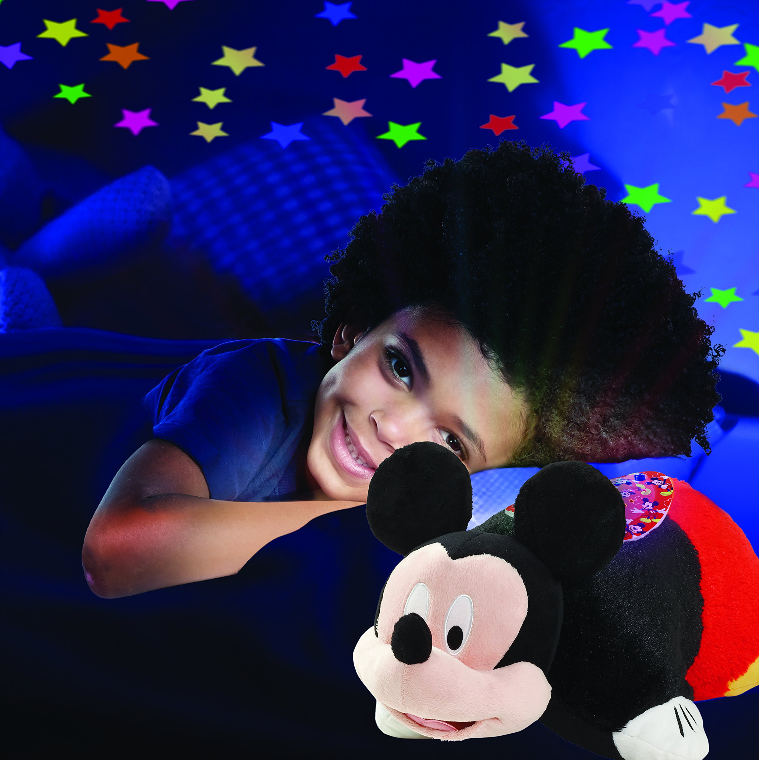 Pillow Pets Disney Mickey Mouse Sleeptime Lite Stuffed Animal Night Light