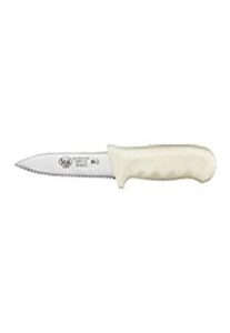 winco 3.5" commercial-grade serrated paring knife, white (2 pack)