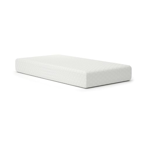 Signature Design by Ashley Twin Size Chime 10 Inch Medium Firm Memory Foam Mattress with Green Tea & Charcoal Gel