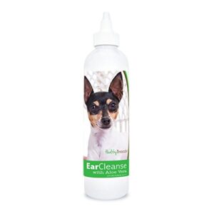 healthy breeds toy fox terrier ear cleanse with aloe vera cucumber melon 8 oz