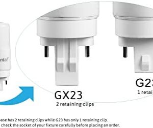 Silverlite [Plug&Play] Legental 5w(13w CFL Equivalent) LED Stick PL Bulb GX23-2 Pin Base, 500LM, Soft White(2700k), Driven by 120-277V and CFL Ballast, UL Listed, 2 Pack