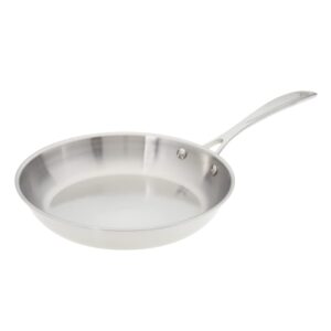 american kitchen premium tri-ply stainless steel skillet - 12 inch