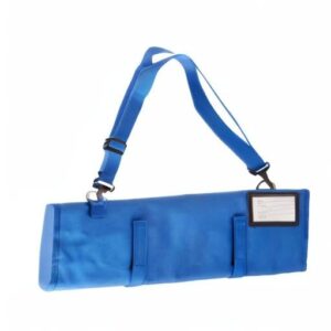 Mercer Culinary 7-Pocket Knife Roll Storage Bag, Blue