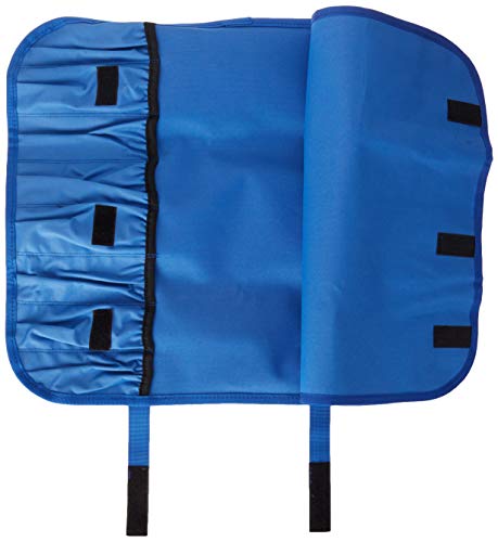 Mercer Culinary 7-Pocket Knife Roll Storage Bag, Blue