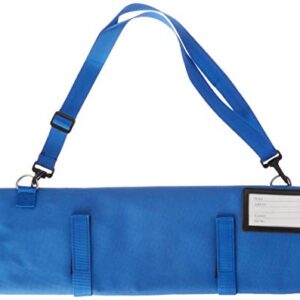 Mercer Culinary 7-Pocket Knife Roll Storage Bag, Blue