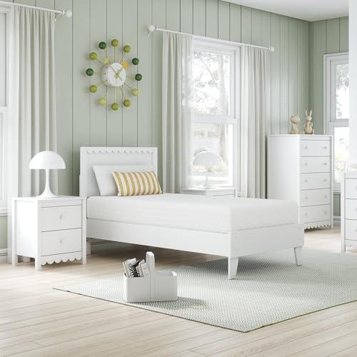 Signature Design by Ashley Twin Size Chime 10 Inch Medium Firm Memory Foam Mattress with Green Tea & Charcoal Gel