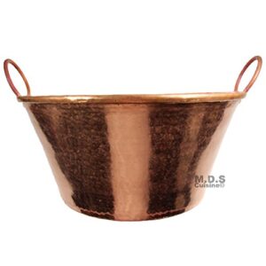 Cazo de Cobre Puro 16" Para Carnitas Classic Traditional Tacos Pure 100% Copper Mexico