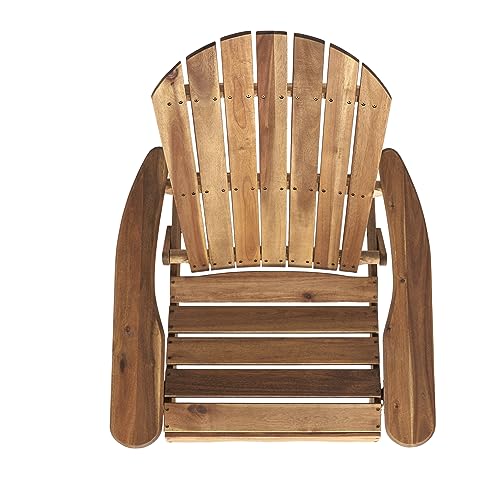 Christopher Knight Home Hanlee Folding Wood Adirondack Chair, Natural Stained Twin