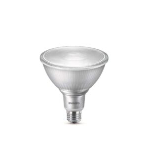 philips led indoor/outdoor dimmable par38 40-degree classic glass spot light bulb: 950-lumen, 5000-kelvin, 12-watt (90-watt equivalent), e26 base, daylight, 2-pack