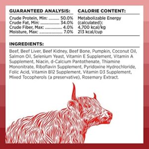 BIXBI Rawbble Freeze Dried Dog Food, Beef Recipe, 4.5 oz - 98% Meat and Organs, No Fillers - Pantry-Friendly Raw Dog Food for Meal, Treat or Food Topper - USA Made in Small Batches