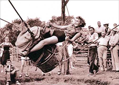 Woman On Bucking Barrel Avanti America Collection Funny Birthday Card for Her