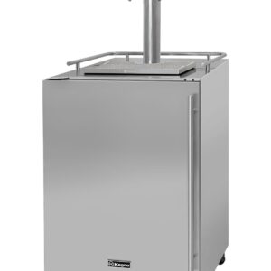 Kegco Kegerator 24" Wide Dual Tap Stainless Steel Commercial Beer Dispenser HK38SSC-L-2