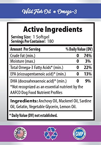 PET SUPPLEMENTS cat Omega 3 Fatty acids - Omega 3 - for Cats - Heart Brain and Joint Function - SOFTGELS - cat Joint Health Supplement - 1 Bottle (180 SOFTGELS)